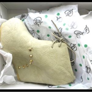 Iron Fist | Shoes | Iron Fist Nude Maneater Studded Wedge | Poshmark